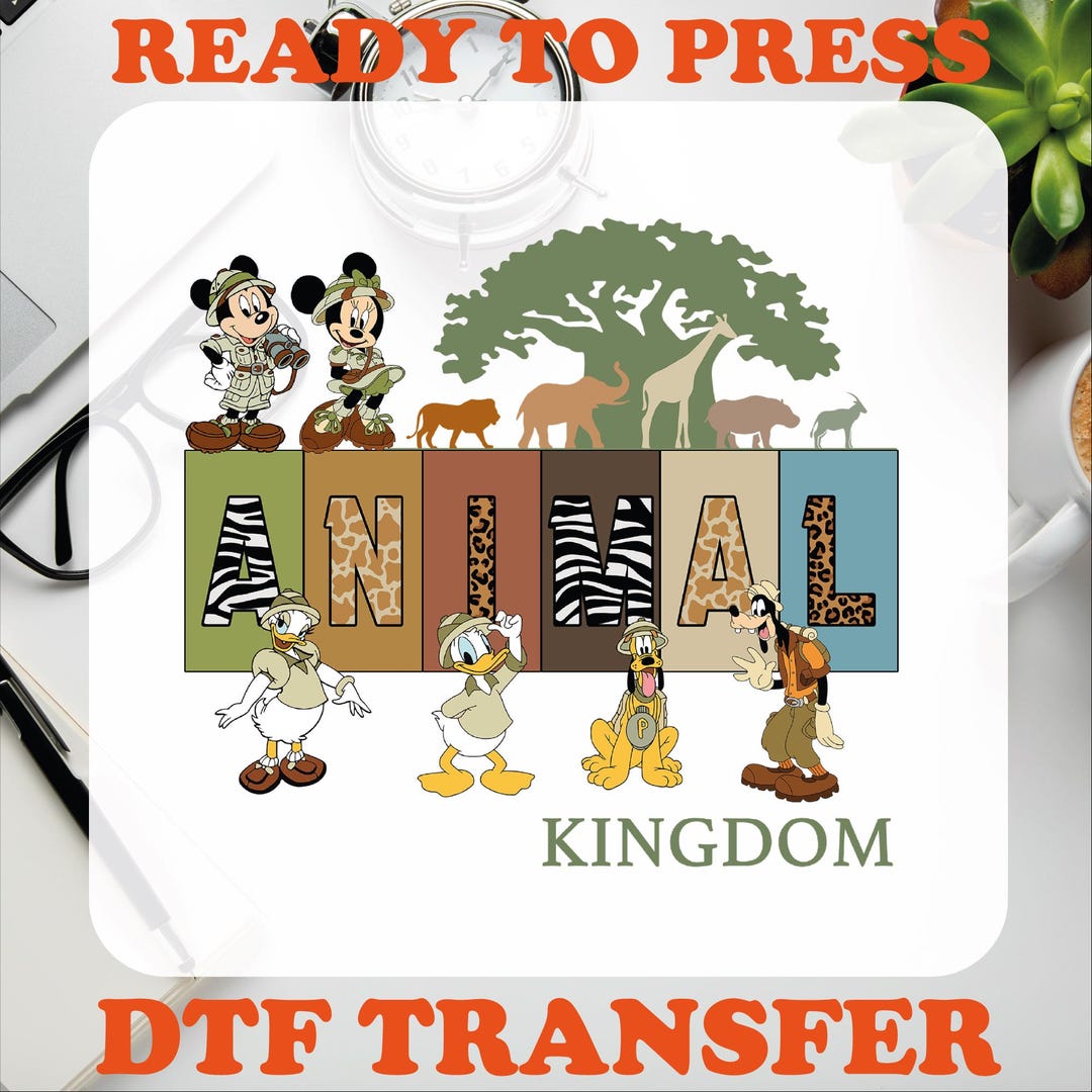 Animal Kingdom DTF, Ready to Press, Disney Animal Kingdom Transfer ...