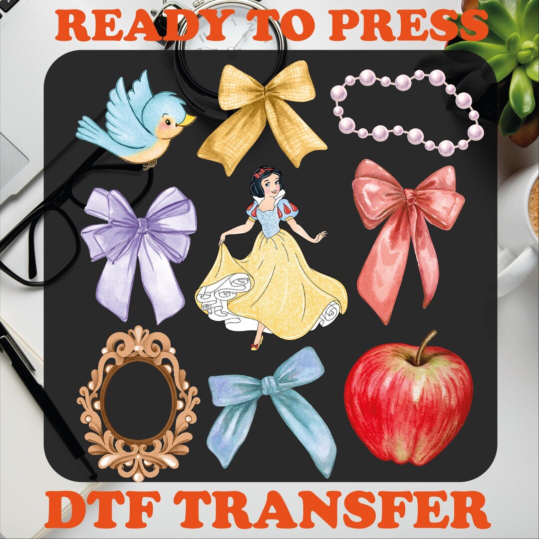 Disney Princess Dtf, Disney Princess Coquette Dtf, Watercolor Princess ...