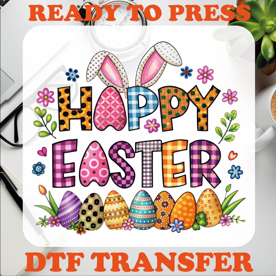 Happy Easter Egg DTF Transfer: Easter Unicorn, Bunny Design - Etsy