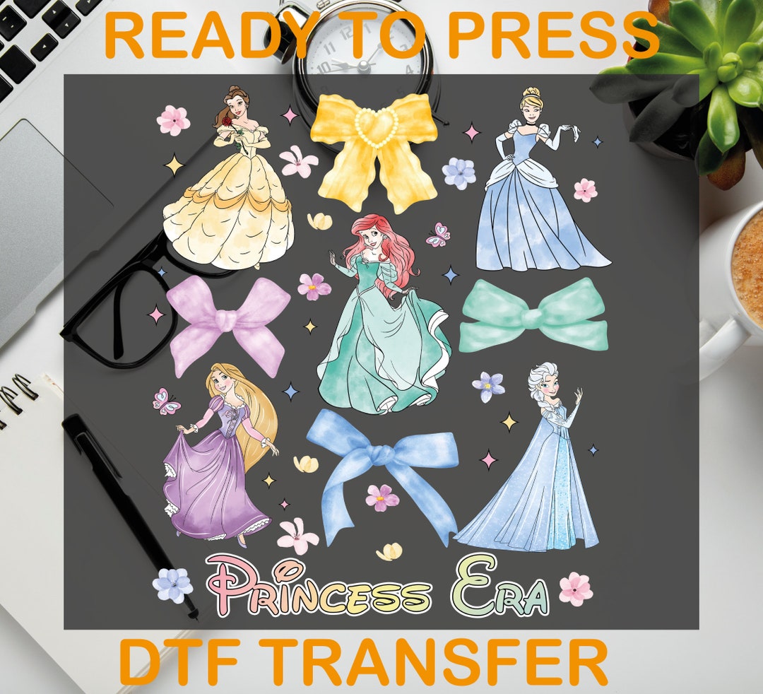 Disney Princess Era Ready to Press, Princess DTF, Disney 2024 Dtf ...