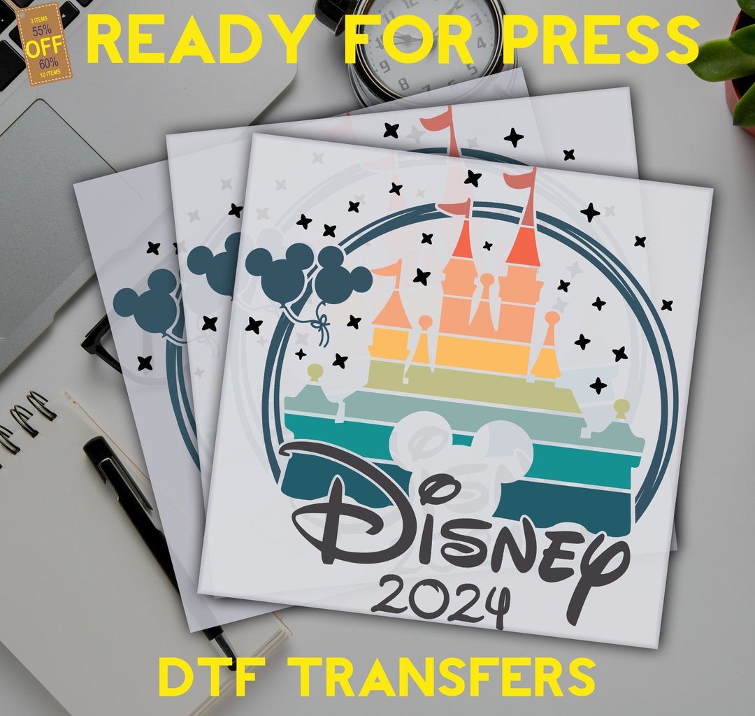Disney 2024 Ready to Press, Disney Family Vacation DTF Transfer, Heat ...