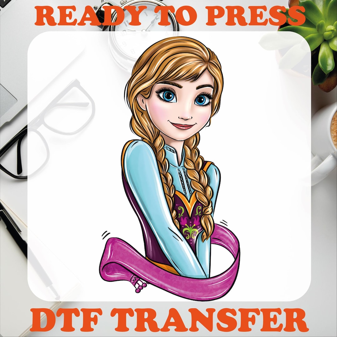 Disney Princess Anna Ready to Press, Frozen Anna Dtf, Elsa's Sister ...