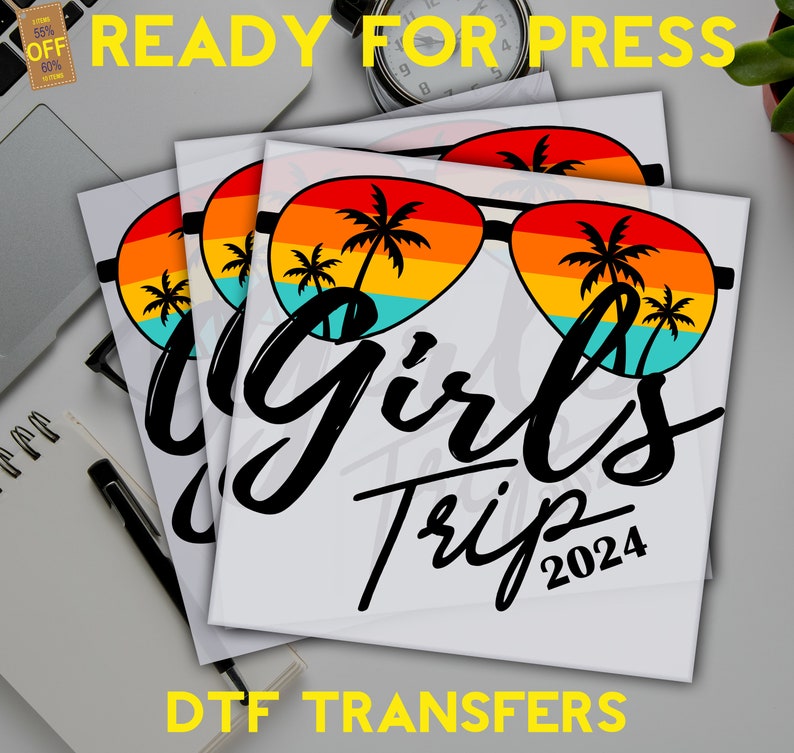 Girls Trip Ready to Press, Vacation 2024 DTF, Family Trip DTF, Heat ...