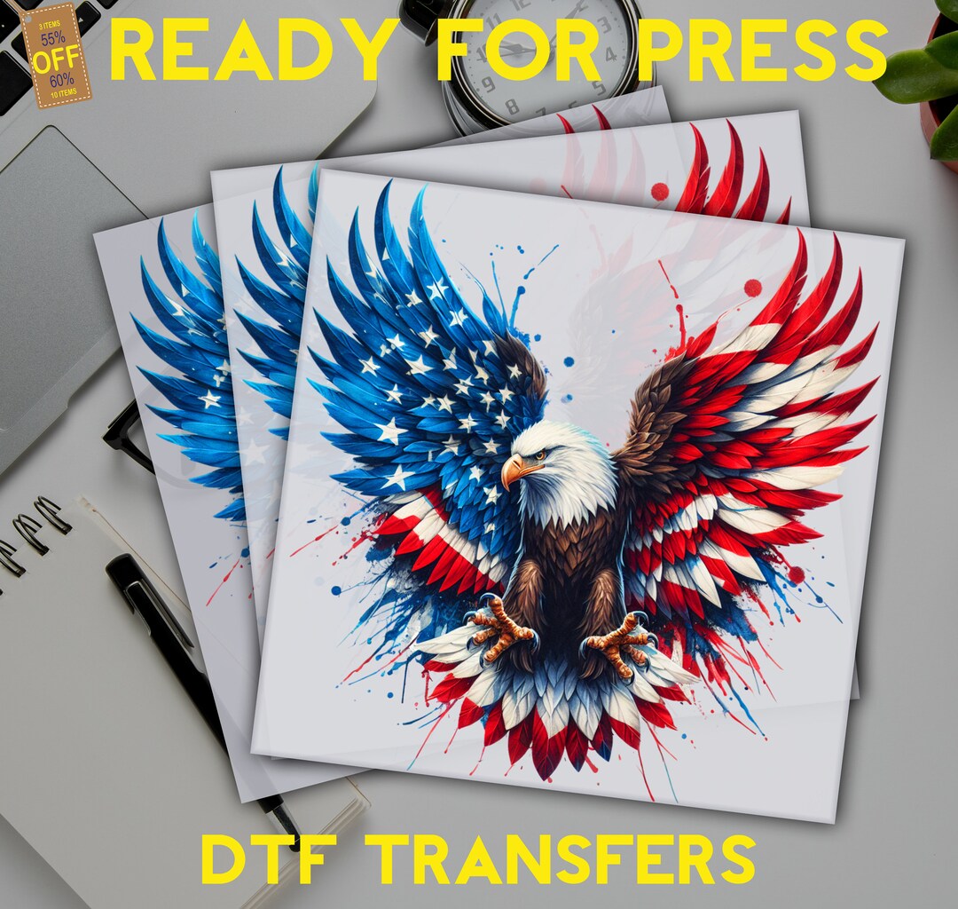 American Eagle Dtf, Ready to Press, America Design Dtf, America Dtf ...