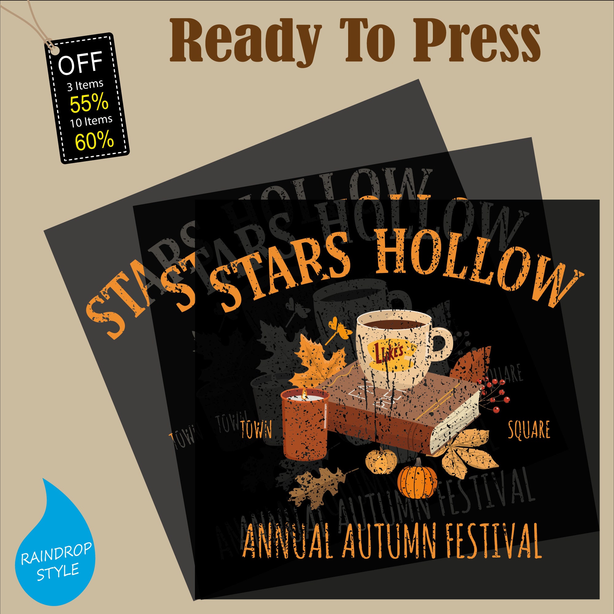 Stars Hollow DTF, Ready to Press, Gilmore Girls Inspired, Stars Hollow ...