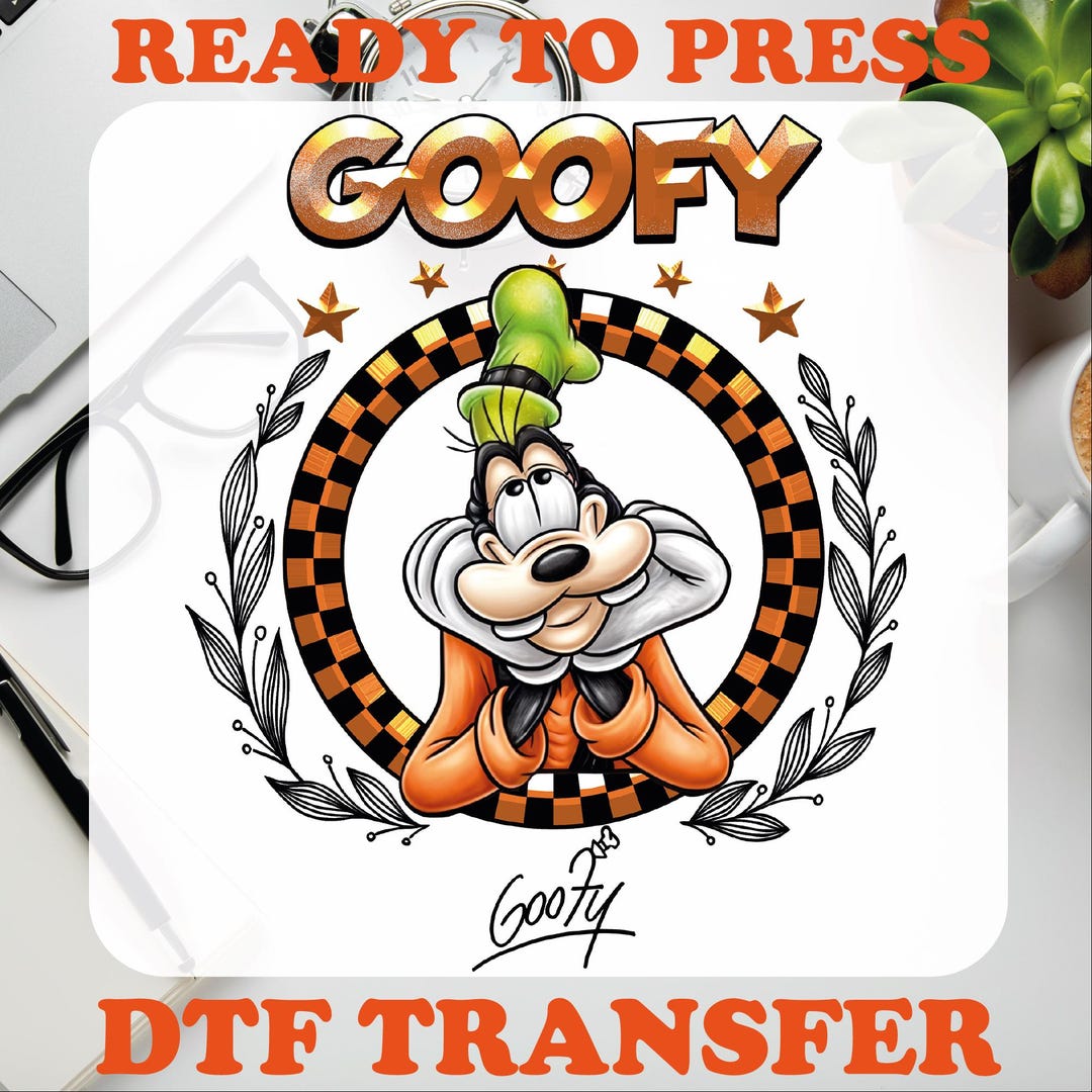 Goofy DTF Transfer, Disney Goofy Ready to Press, Disneyland DTF Print ...