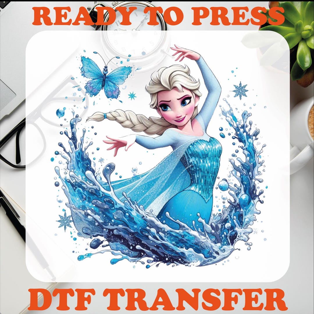Watercolor Disney Princess Elsa Dtf, Best Day Ever Ready to Press ...