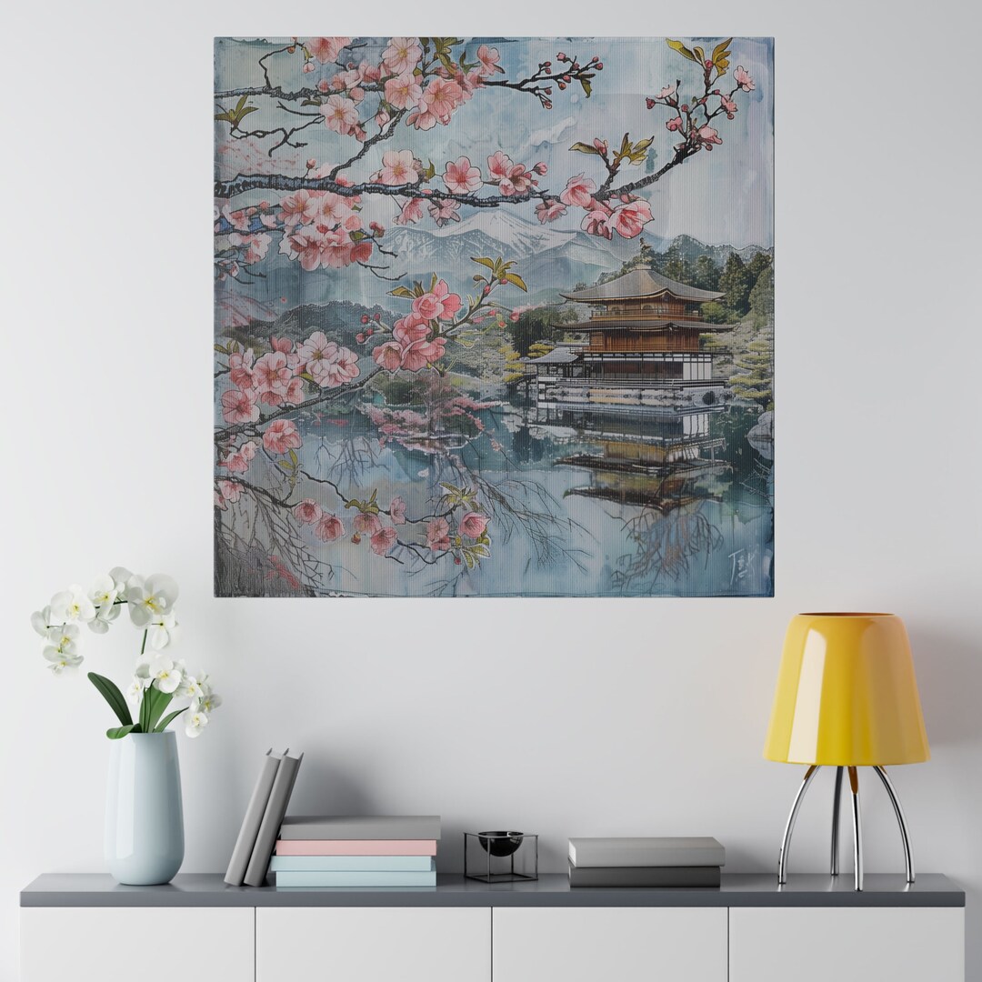 Japan, Asia, Spring, Sakura, Wall Art, Matte Canvas, Gift - Etsy
