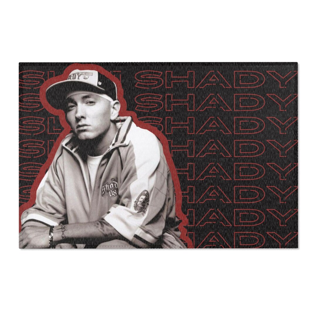 Eminem Slim Shady Black and Red Area Rugs - Etsy