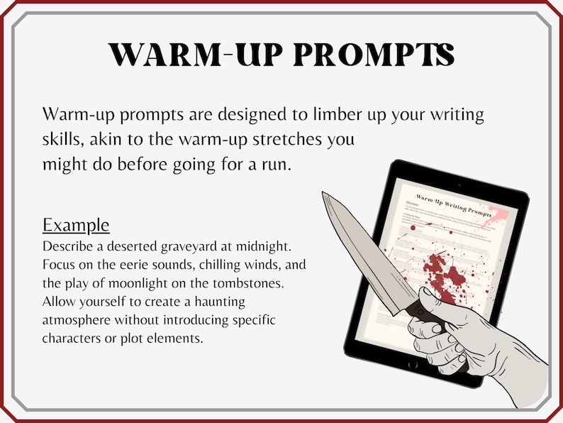 30 Day Horror Writing Habit Challenge Workbook | Write Horror | Writing ...