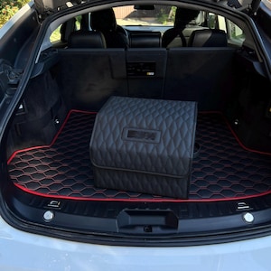 Custom Car Organizer for BMW - Leather Storage Box - Automotive ...