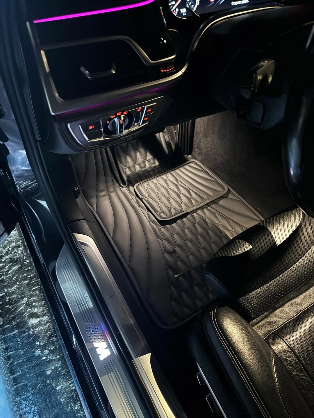 Custom Fitted Car Mats - Black Set Car Floor Mats - Eco Leather Car ...