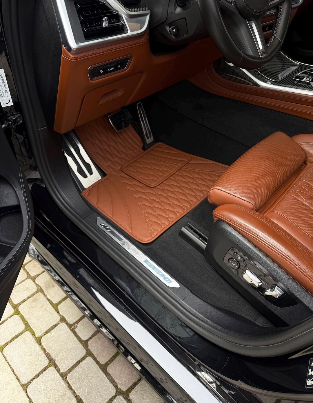 Custom Leather Car Mats for BMW – Personalized Floor Mats – Handmade ...