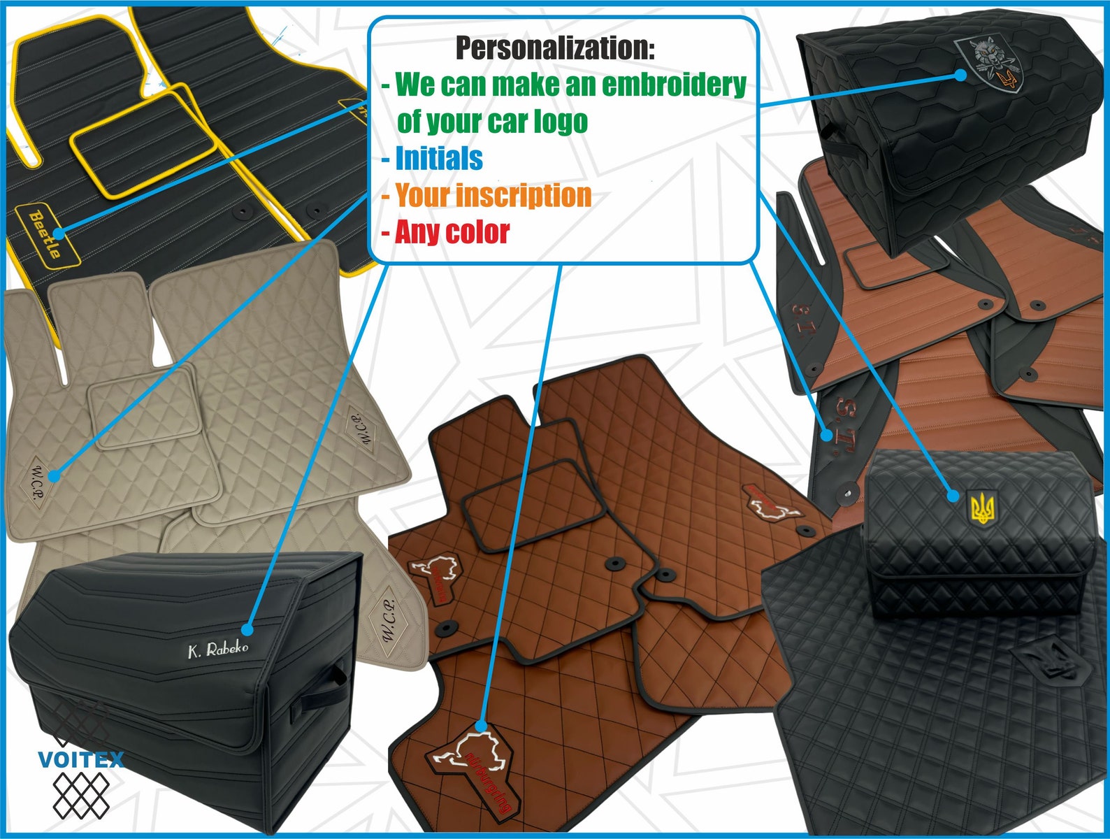 Car Floor Mats for Audi A1-A3-A4-A5-A6-A7-A8-S-RS-Q Series Custom Car ...