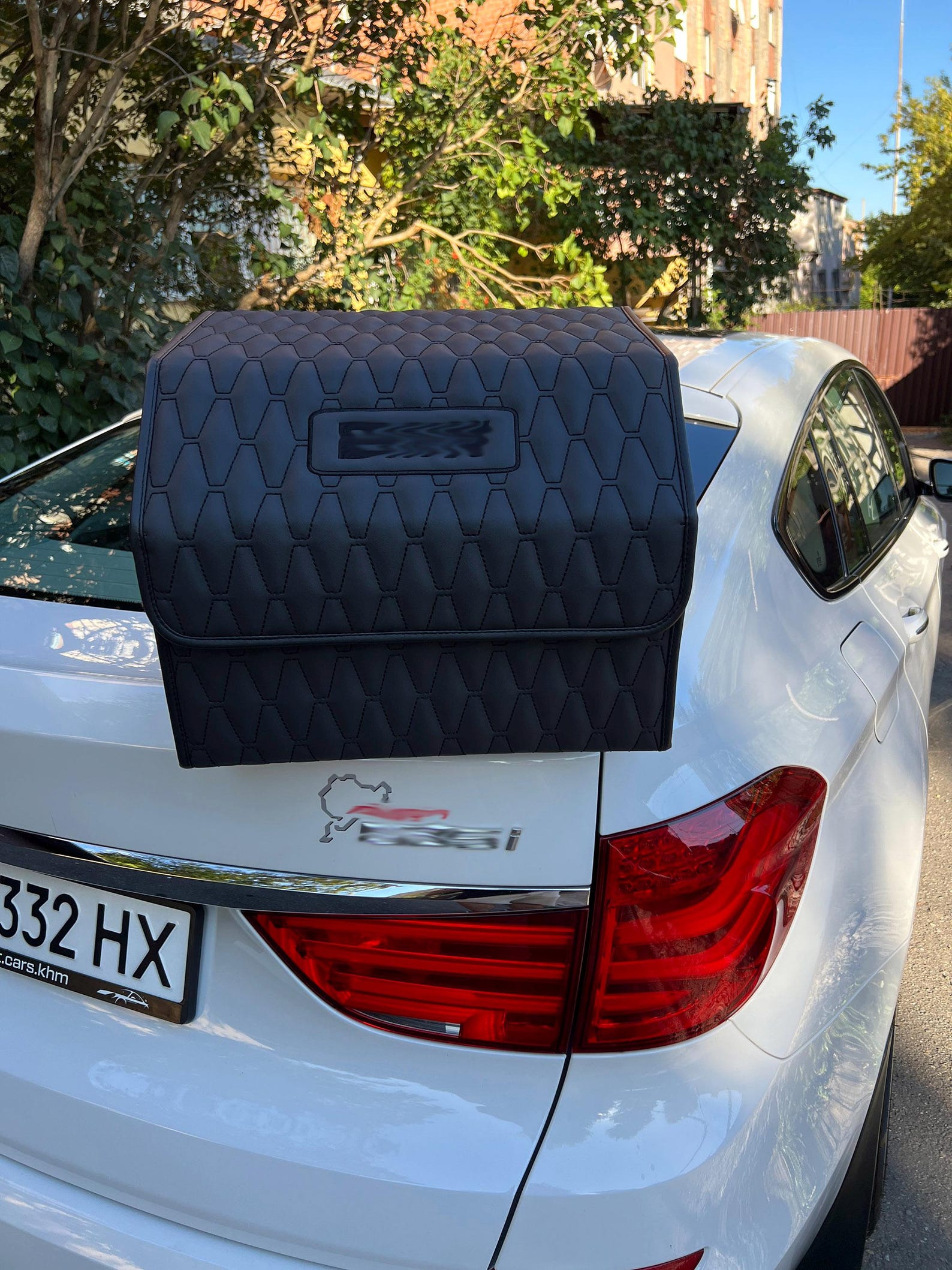 Custom Car Organizer for BMW - Leather Storage Box - Automotive ...