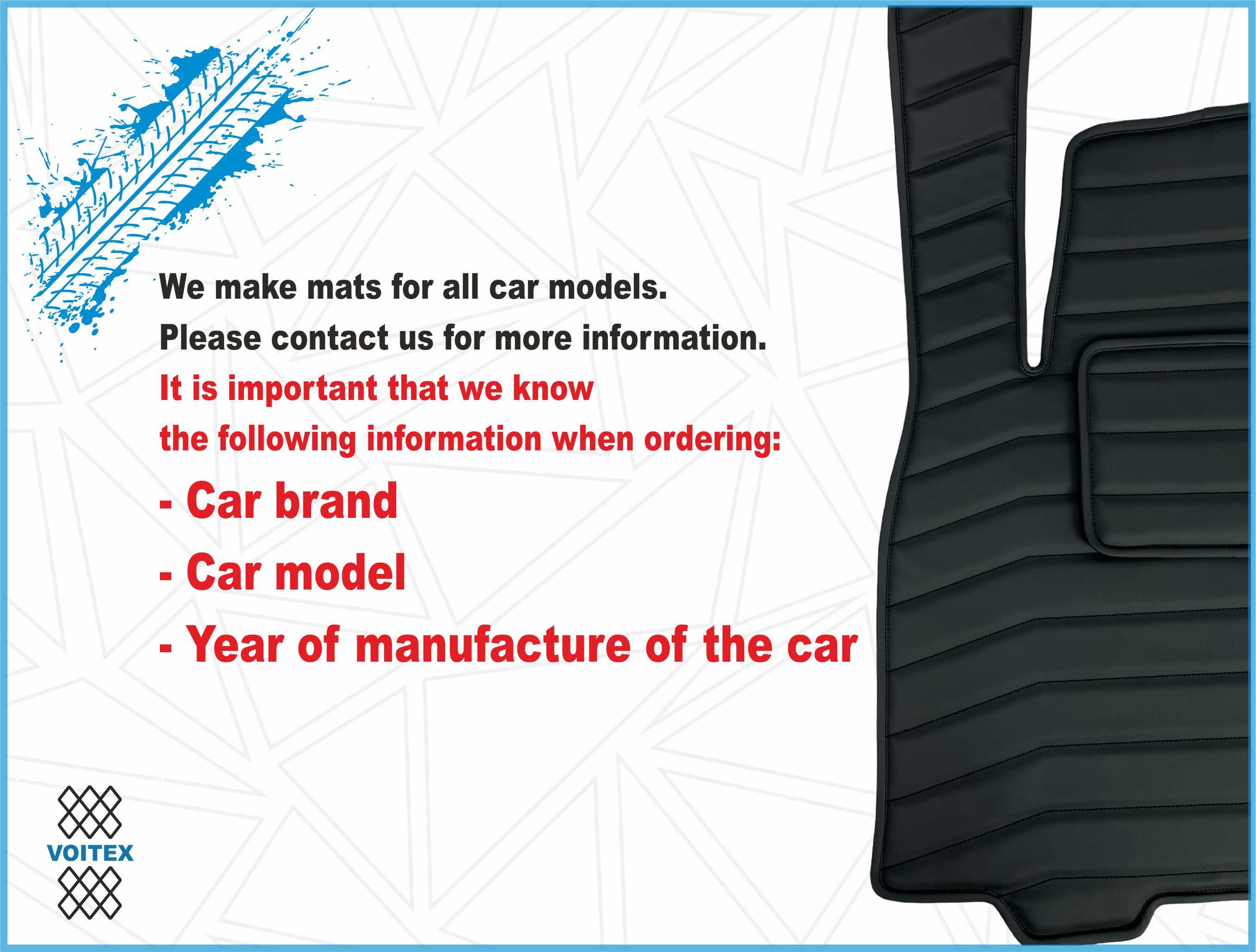 Car Floor Mats, Custom Made Car Mats Eco Leather Custom Fitted Car Mats ...