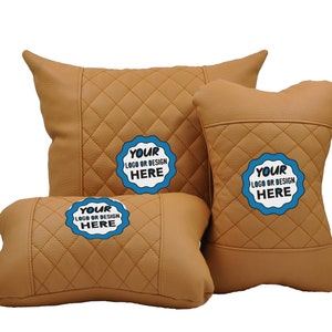 Car Pillow Set of 3 Pieses - Embroidered Car Pillows - Car Headrest ...