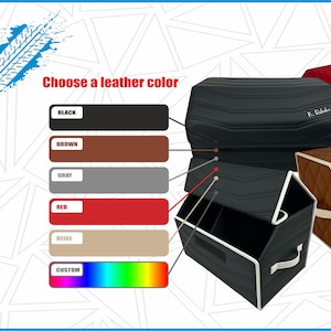 Custom Car Organizer for BMW - Leather Storage Box - Automotive ...