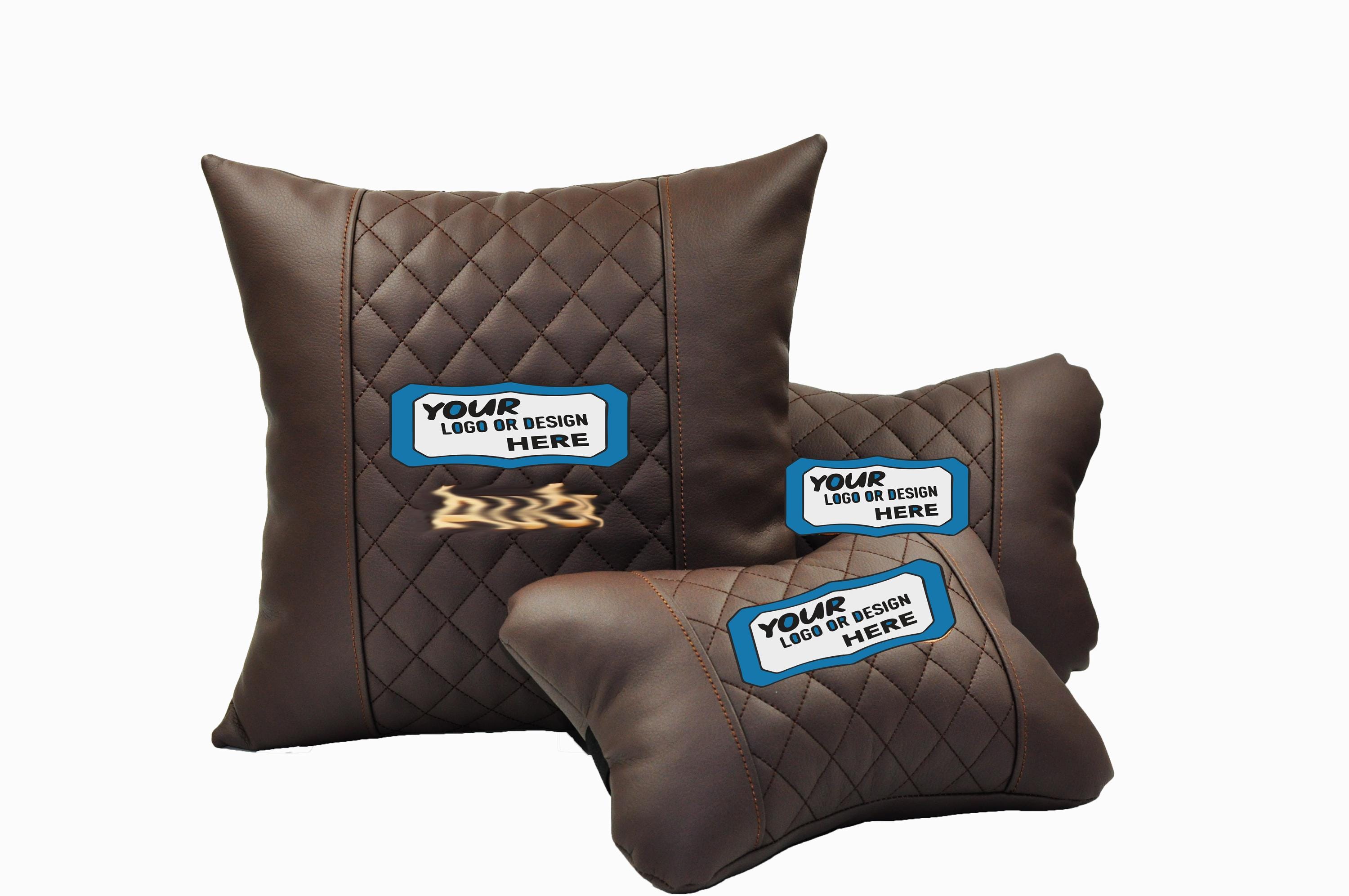 Car Pillow Set of 3 Pieses - Embroidered Car Pillows - Car Headrest ...