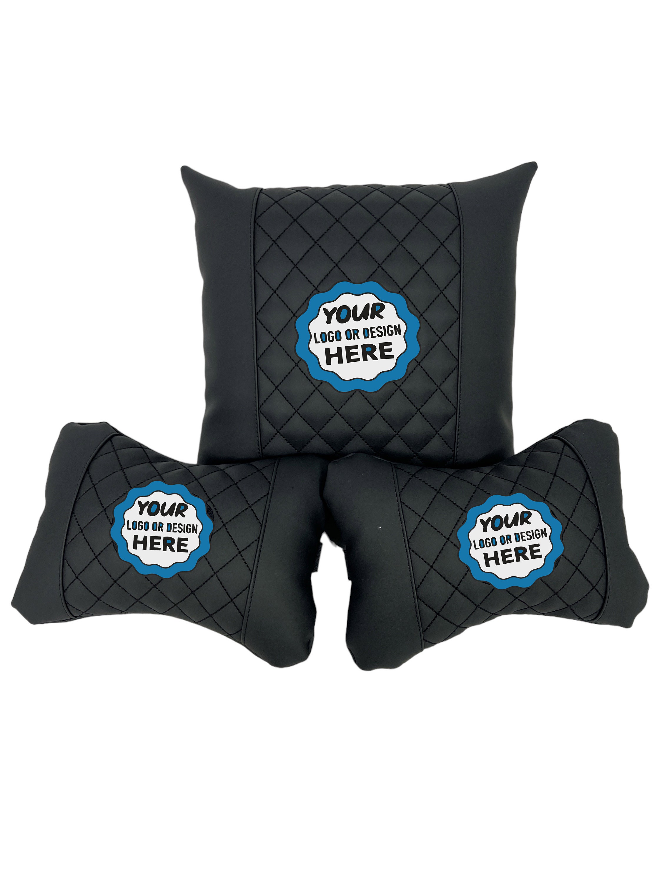Car Pillow Set of 3 Pieses - Embroidered Car Pillows - Car Headrest ...