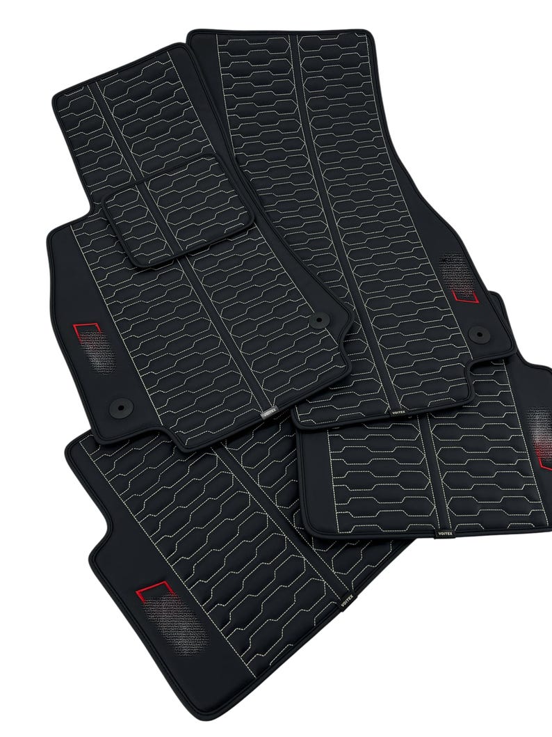 Custom Leather Car Mats for Audi RS – Luxury Handmade Floor Mats ...