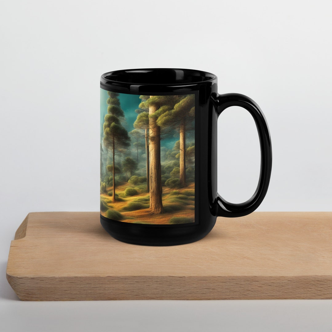 Forest Mug Pine Trees Mug Nature Mug - Etsy
