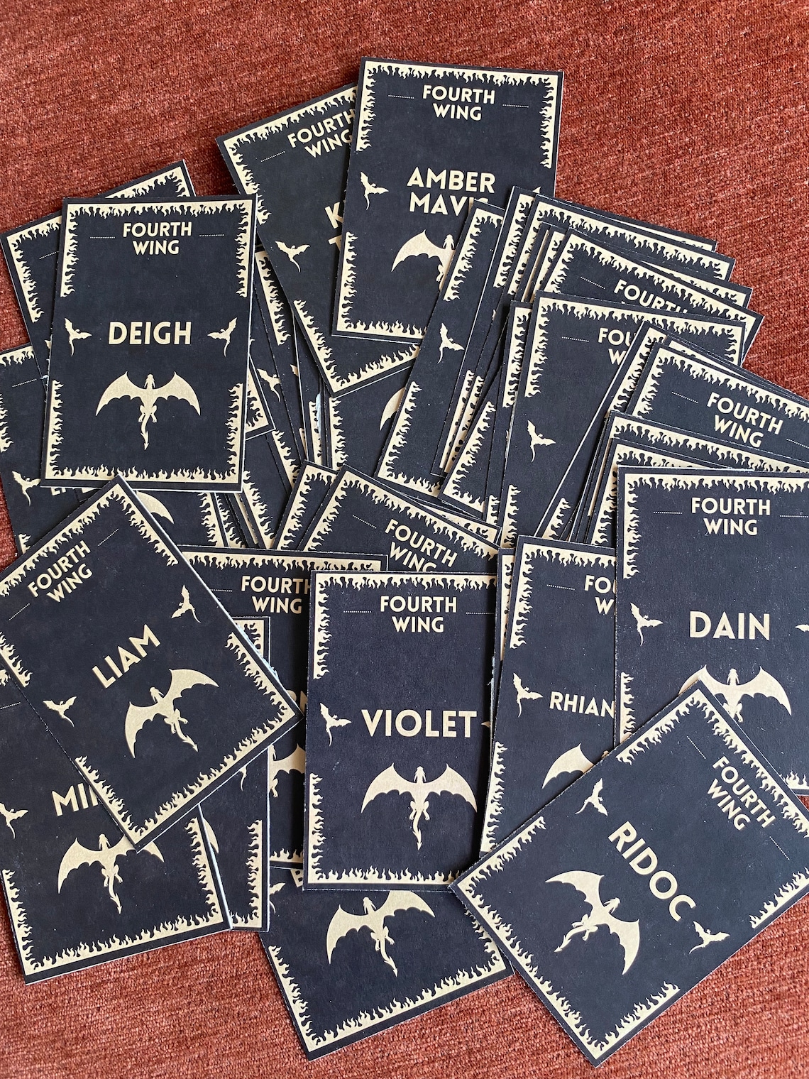 Fourth Wing Who Am I? Character Cards | Book Club Activity | Digital ...