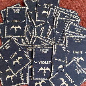 Fourth Wing Who Am I? Character Cards | Book Club Activity | Digital ...