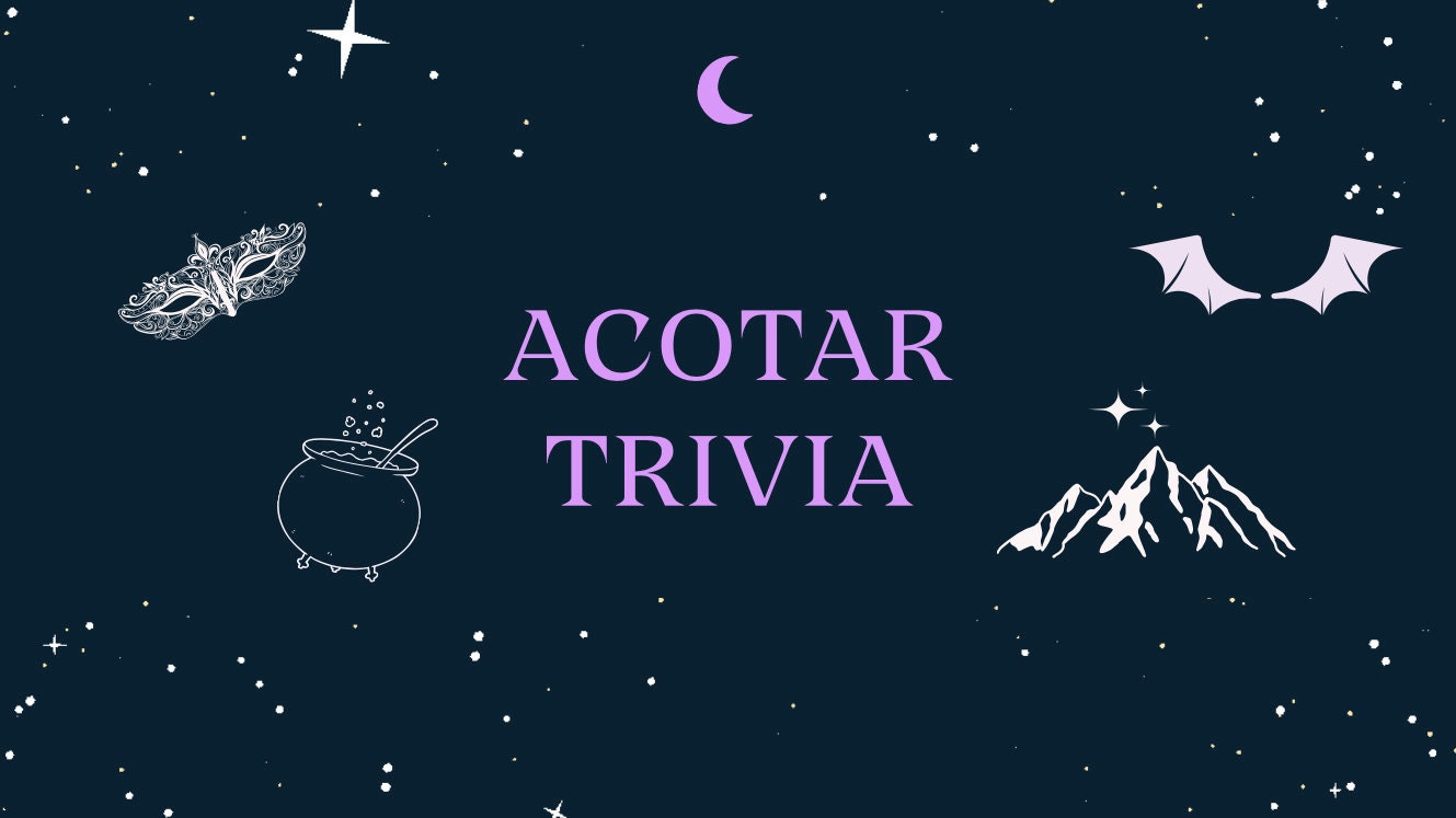 ACOTAR Trivia | Party Game | Digital Download | Printable - Etsy