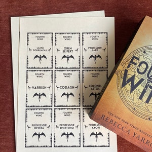 Fourth Wing Who Am I? Character Cards | Book Club Activity | Digital ...