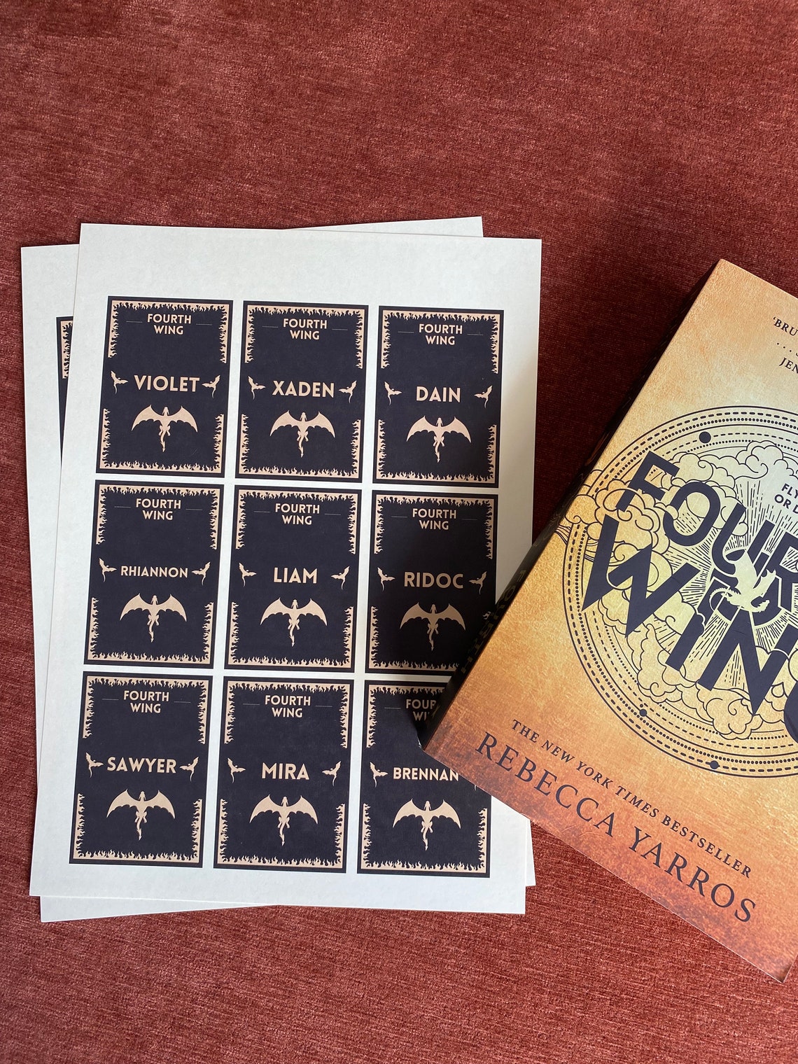 Fourth Wing Who Am I? Character Cards | Book Club Activity | Digital ...