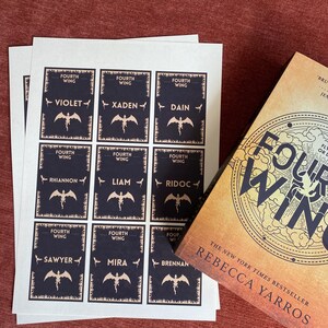 Fourth Wing Who Am I? Character Cards | Book Club Activity | Digital ...