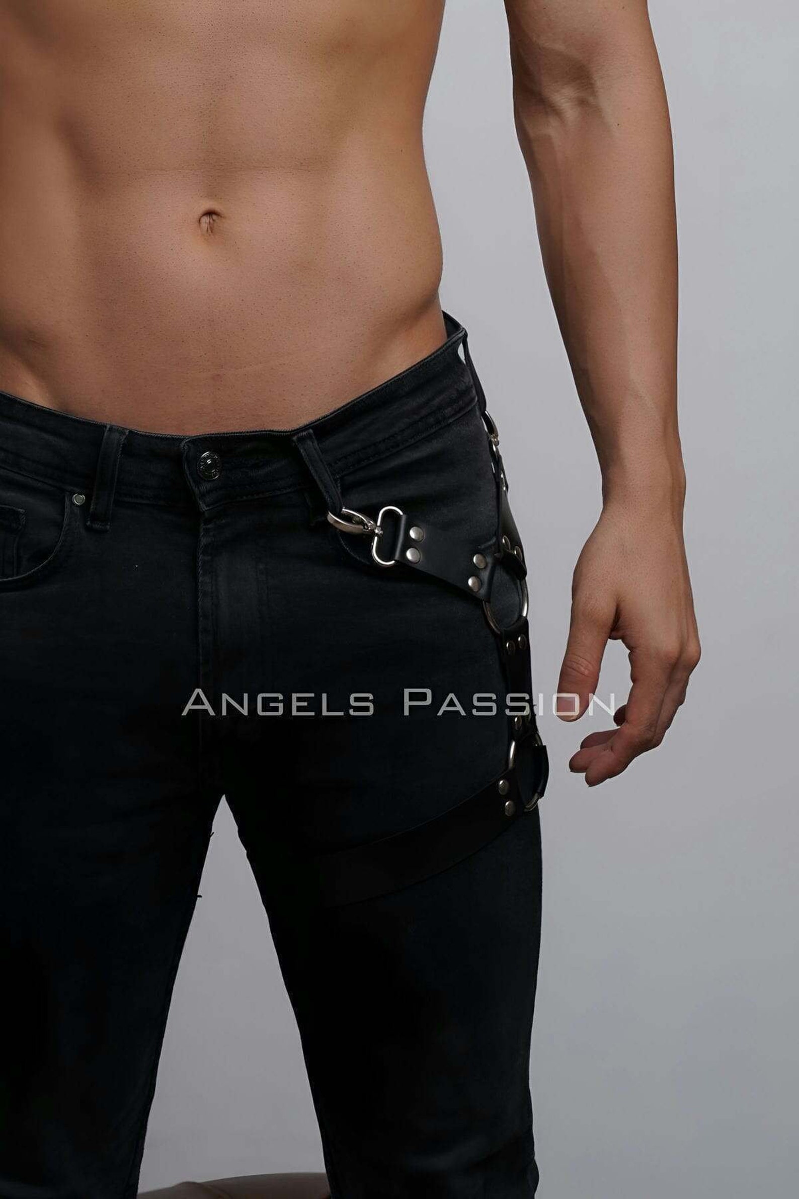 Leather Leg Belt, Men's Trouser Leg Accessory - Etsy UK