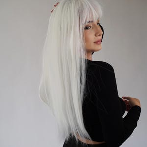 Pearl White Wig Cosplay Wig Elf Wig Silver Lace Front Wig Silver Wig - Etsy