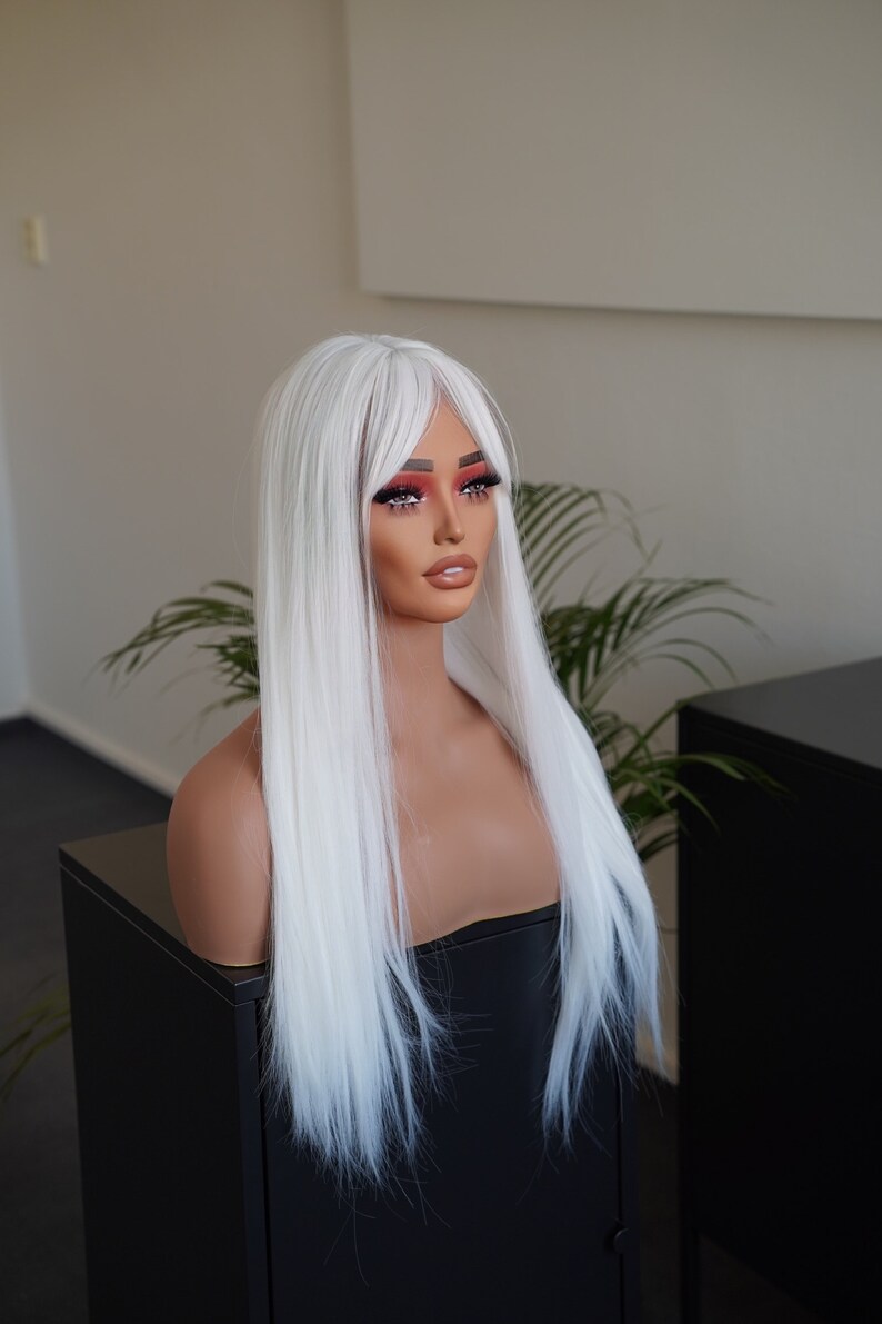 Pearl White Wig Cosplay Wig Elf Wig Silver Lace Front Wig Silver Wig - Etsy