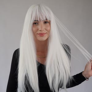 Pearl White Wig Cosplay Wig Elf Wig Silver Lace Front Wig Silver Wig - Etsy