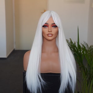 Pearl White Wig Cosplay Wig Elf Wig Silver Lace Front Wig Silver Wig - Etsy