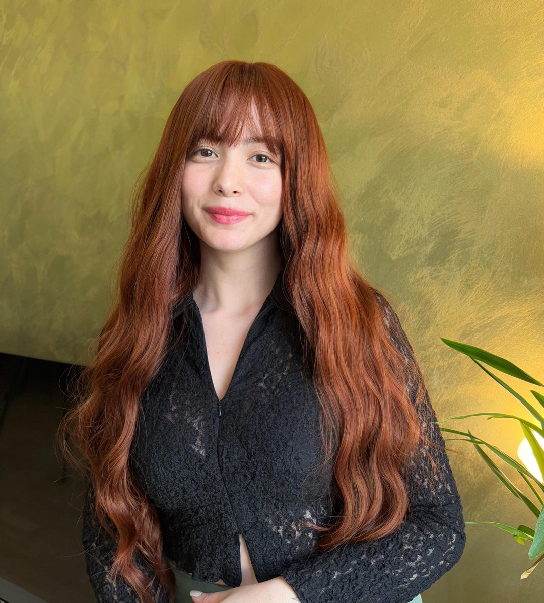 Long Wavy Copper Ginger Wig With Bangs Cosplay Merida Wigs - Etsy