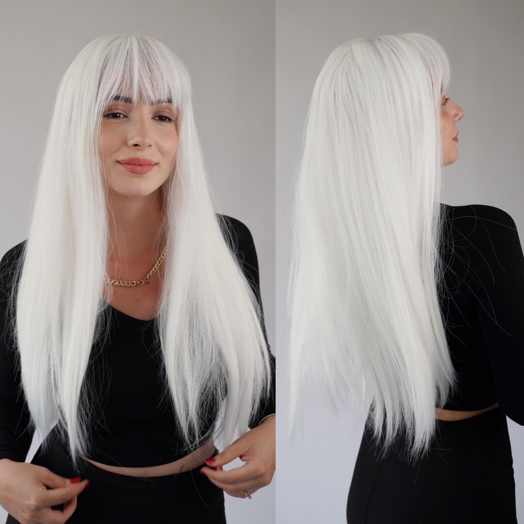 Pearl White Wig Cosplay Wig Elf Wig Silver Lace Front Wig Silver Wig - Etsy