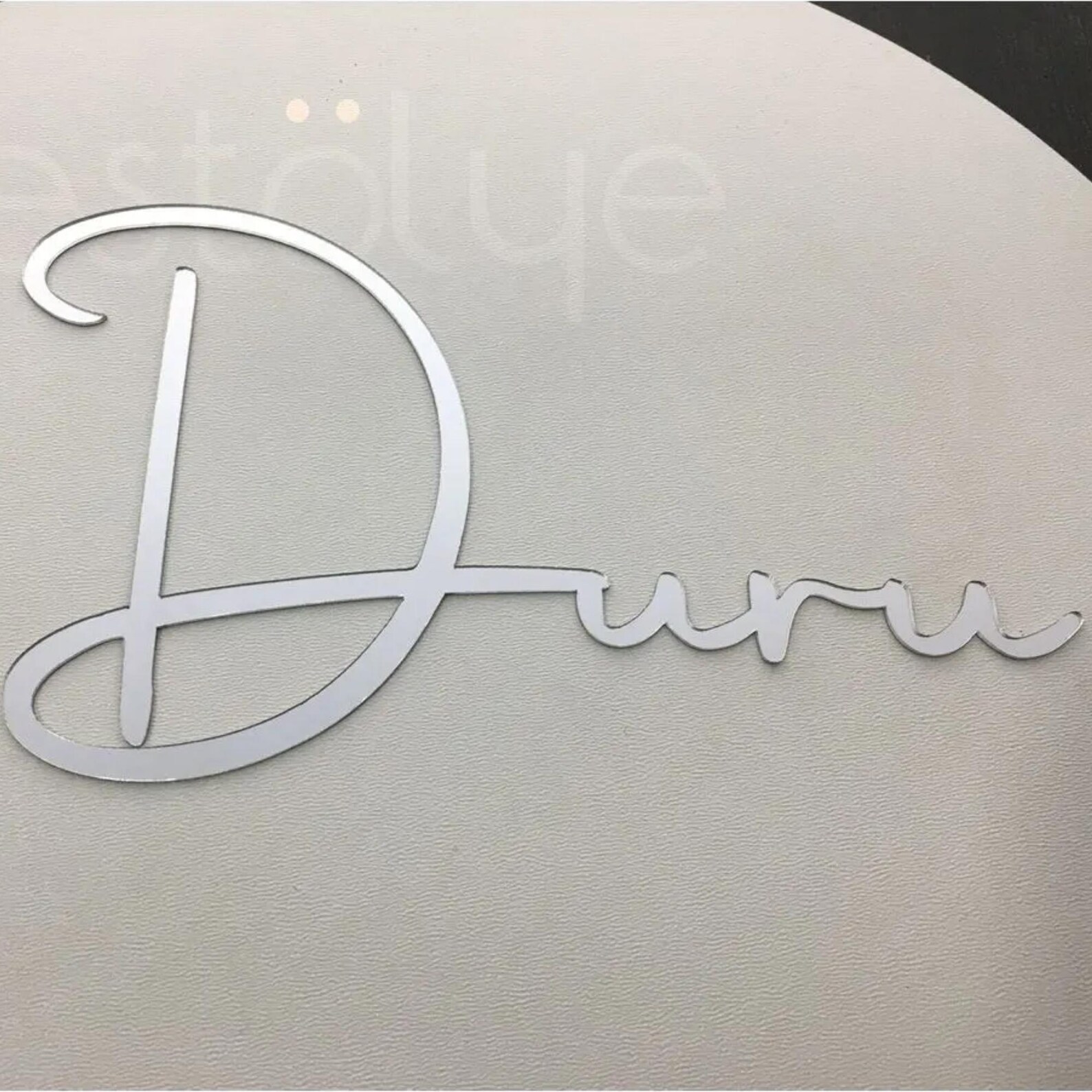 Personalized Acrylic Mirror Name Sign | Custom Glitter Name Sign ...