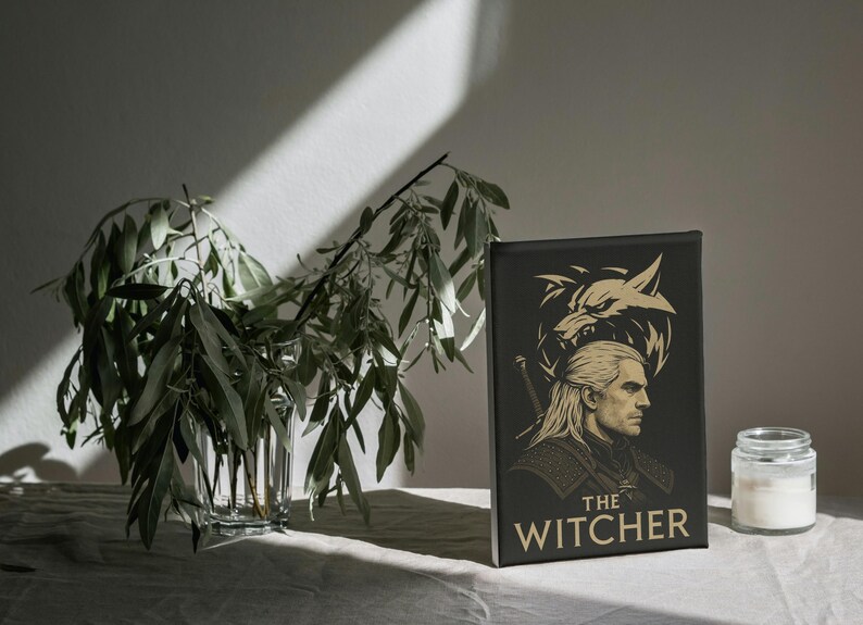 The Witcher Poster – Geralt Minimalist Print – Dark Fantasy Art ...