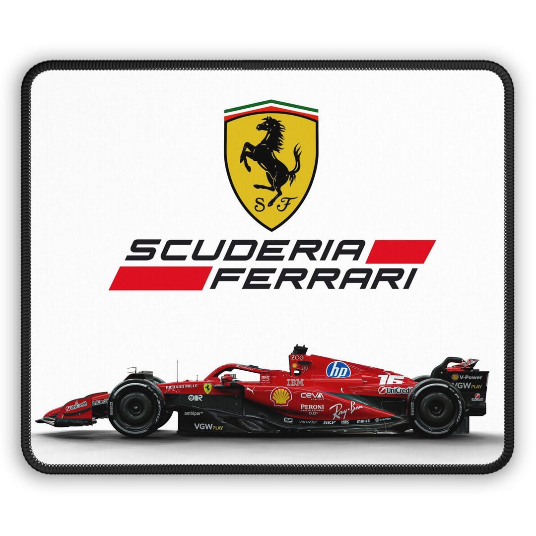Scuderia Ferrari Formula 1 Racing Mouse Pad | Racing Car Desk Mat - Etsy