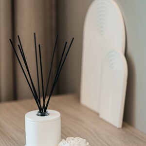 Elegant White Gypsum Cover for 100 Ml Reed Diffuser With Home Fragrance ...