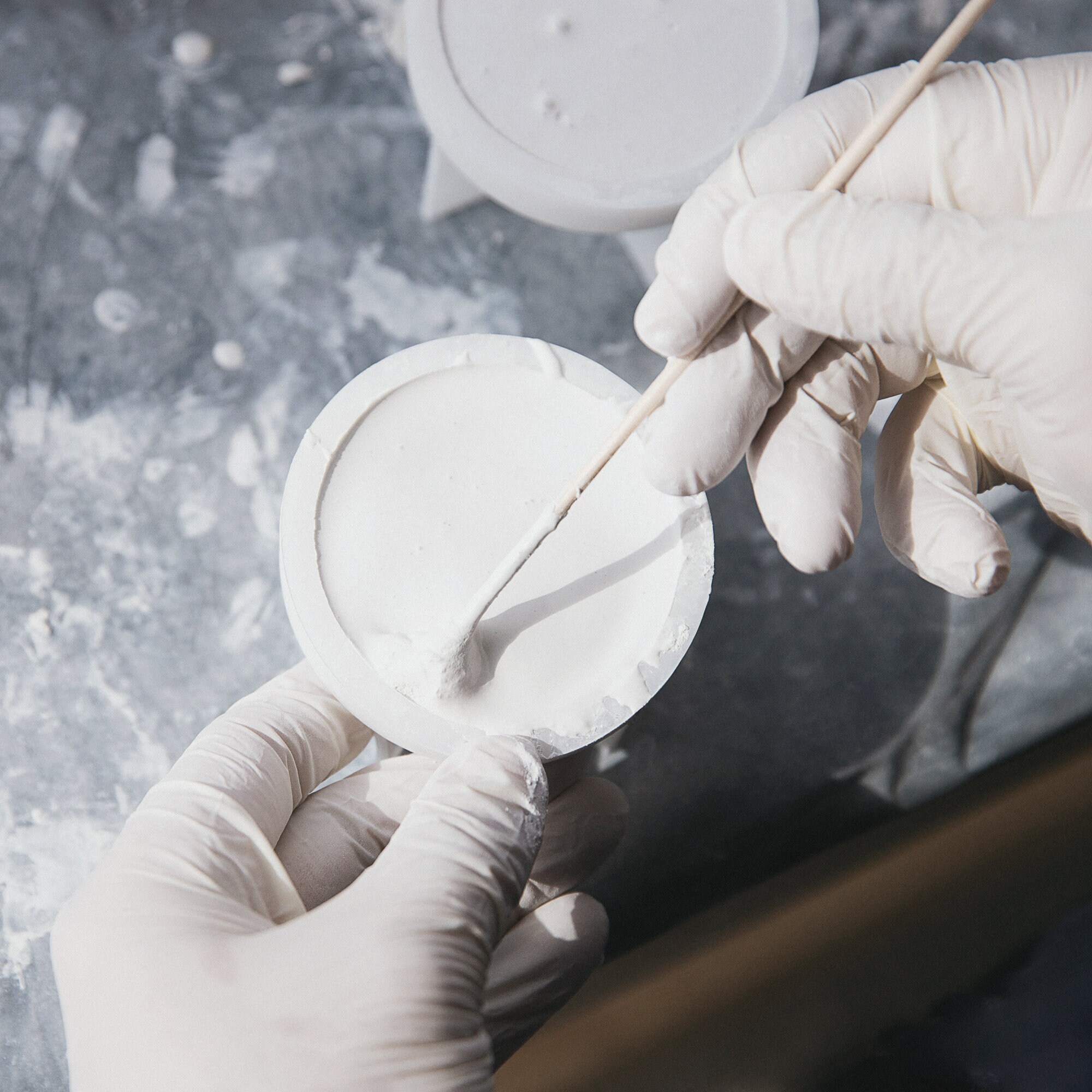 White Oval Tray Handcrafted From Gypsum Ideal Candle Stand, Jewelry ...