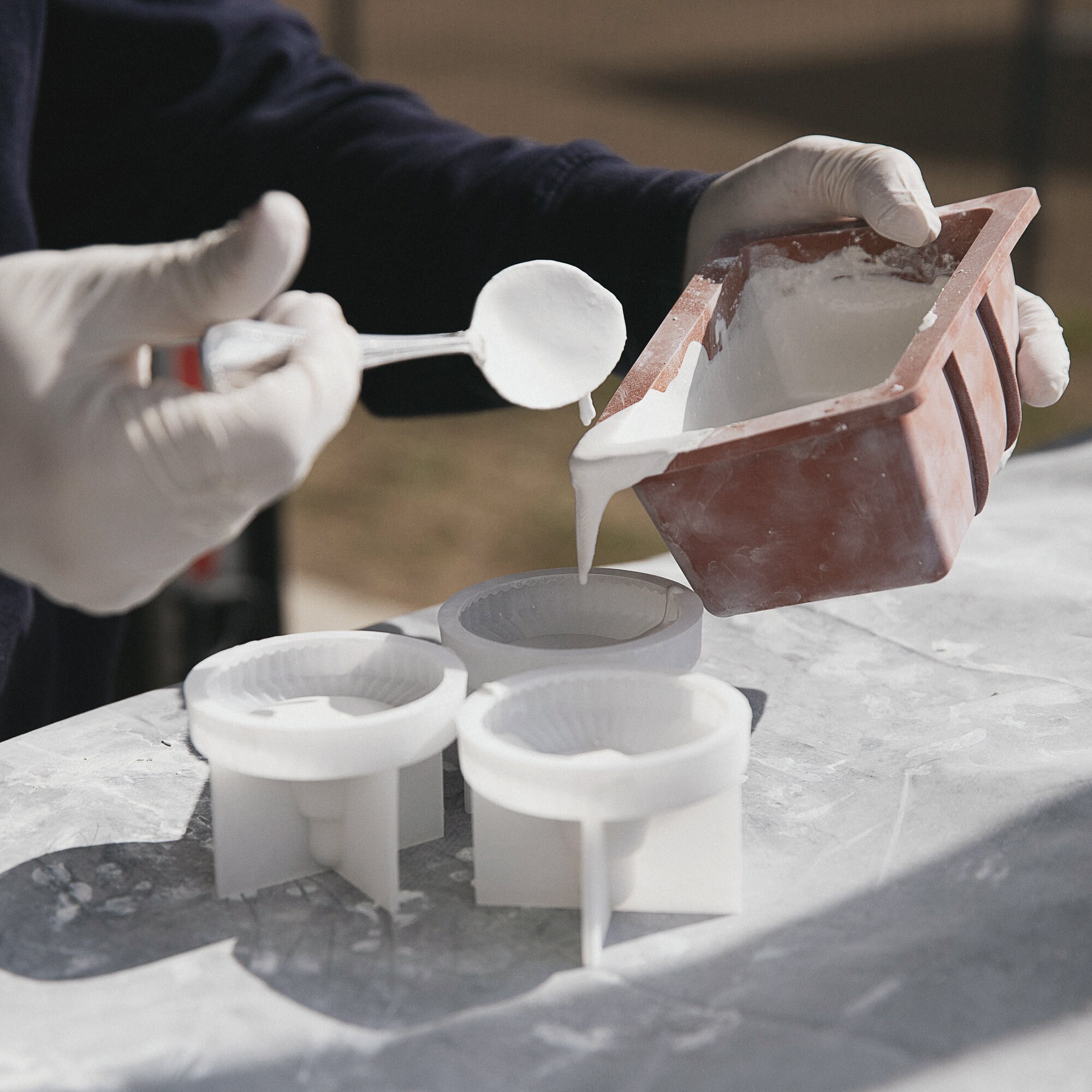 White Oval Tray Handcrafted From Gypsum Ideal Candle Stand, Jewelry ...
