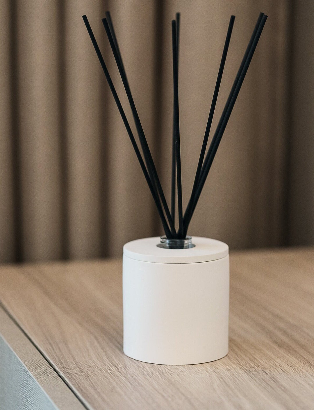 Elegant White Gypsum Cover for 100 Ml Reed Diffuser With Home Fragrance ...