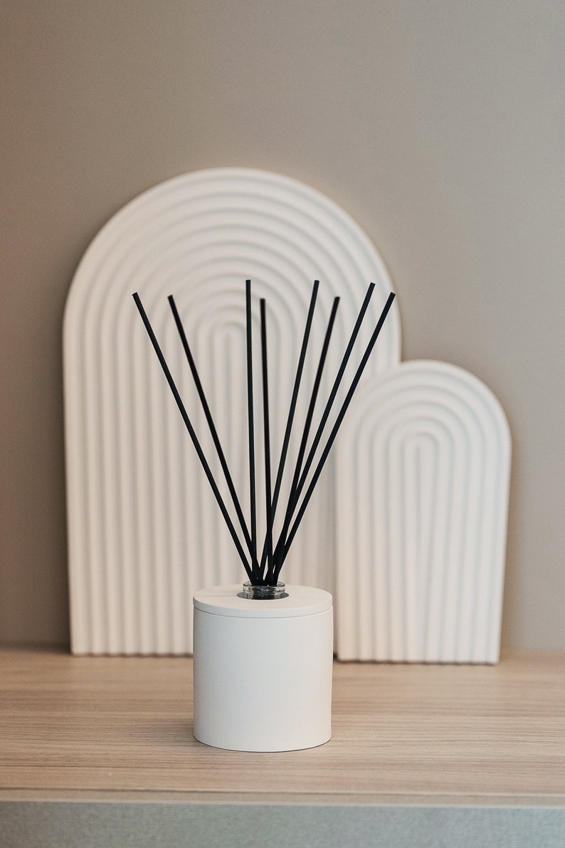 Elegant White Gypsum Cover for 100 Ml Reed Diffuser With Home Fragrance ...