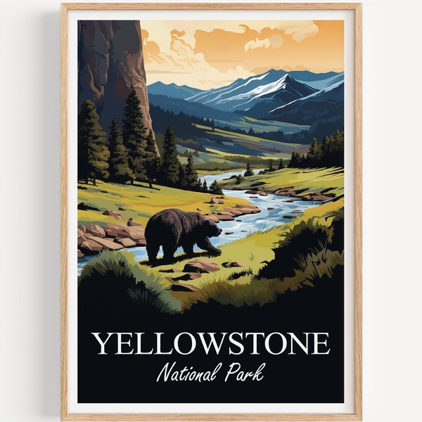 Yellowstone Poster - Etsy