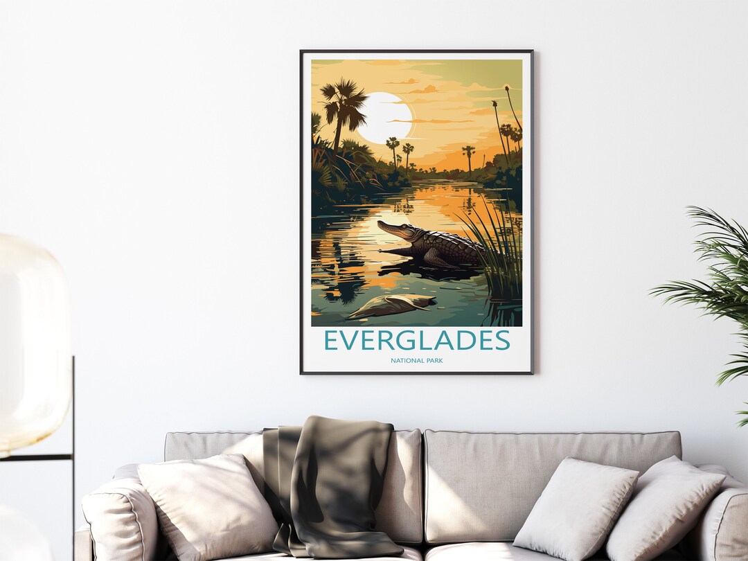 Everglades Poster Mural Wall Decoration Everglades National Park Poster ...