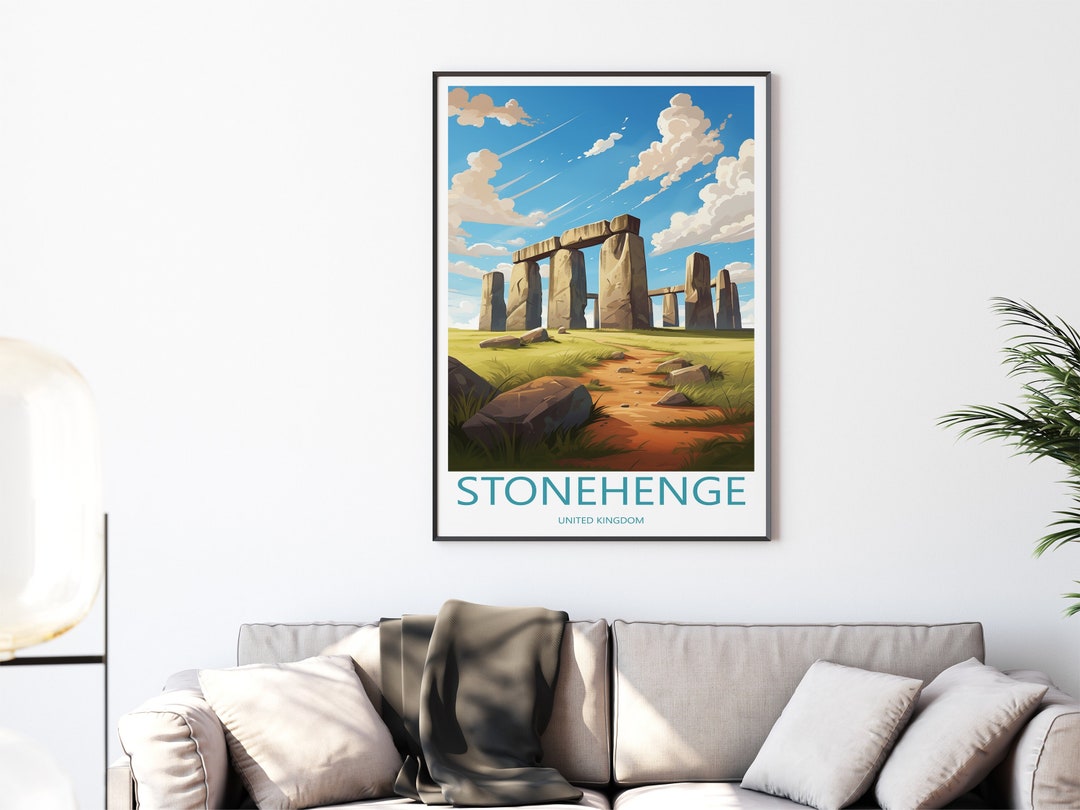 Stonehenge Poster Travel, Stonehenge Print Wall Art Wall Hanging Home ...